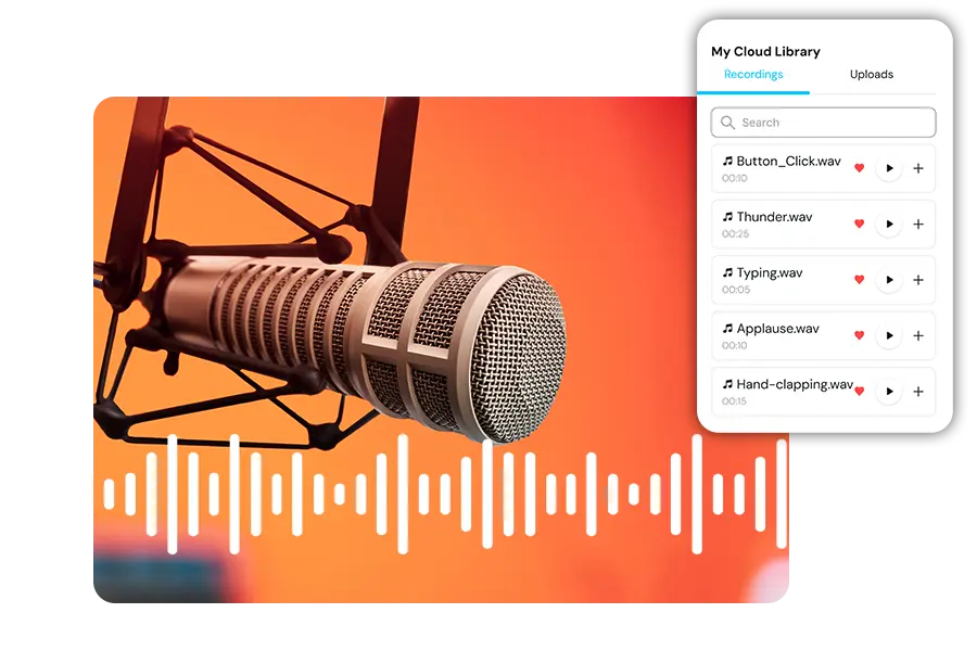 Editor de podcasts: Edición de audio basada en texto y grabadora de voz